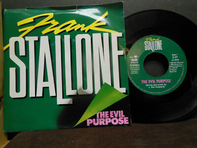 Frank Stallone - The Evil Purpose / The Road To Freedom, 45 RPM EX w ...
