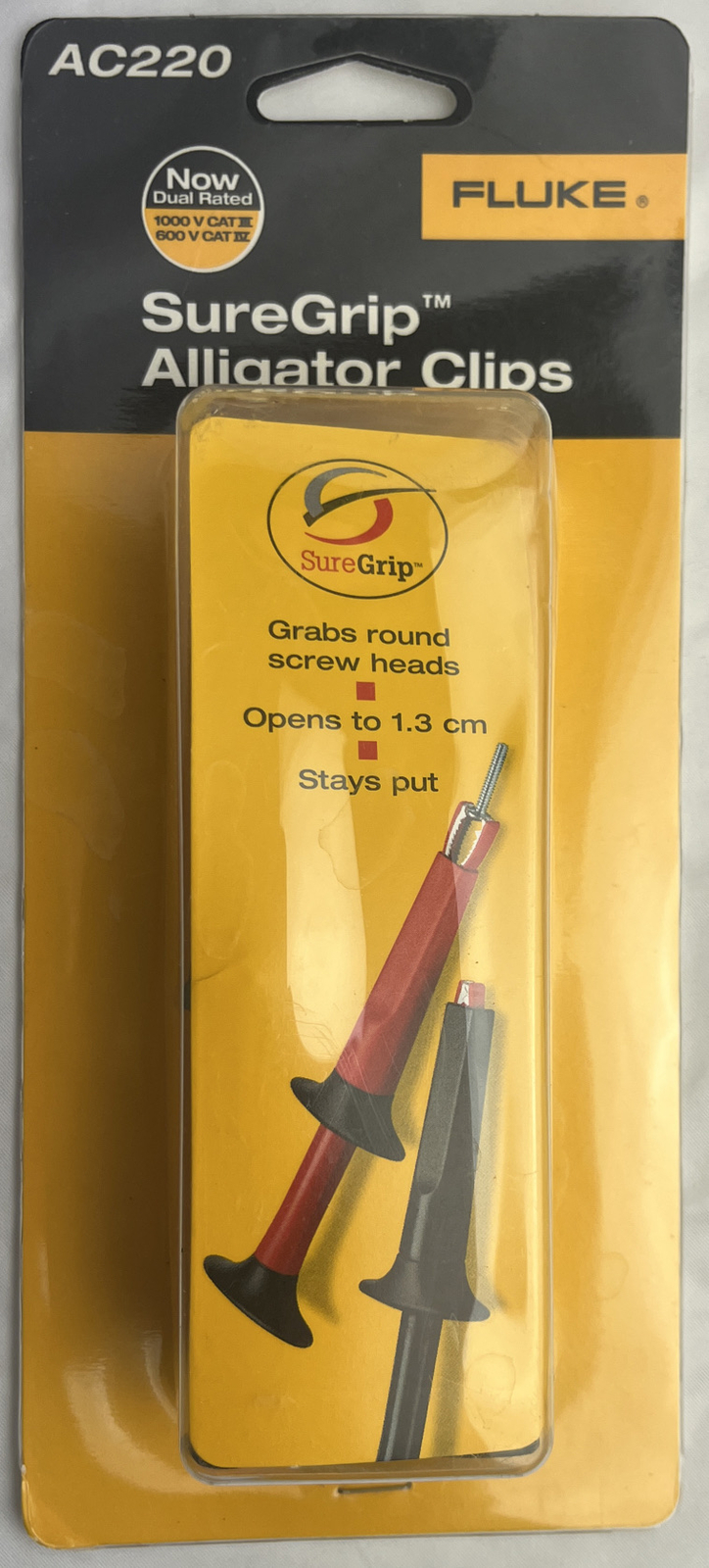 Fluke AC220 SureGrip Alligator Clips for sale online | eBay