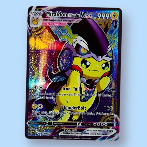 Pikachu Miraidon Poncho Cosplay Pokemon Cute Doujin ACG HOLO Card ...