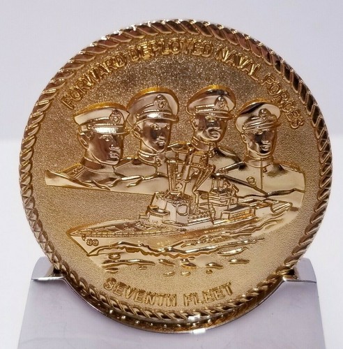 USS Mustin DDG 89 2" Challenge Coin, Seventh Fleet | eBay