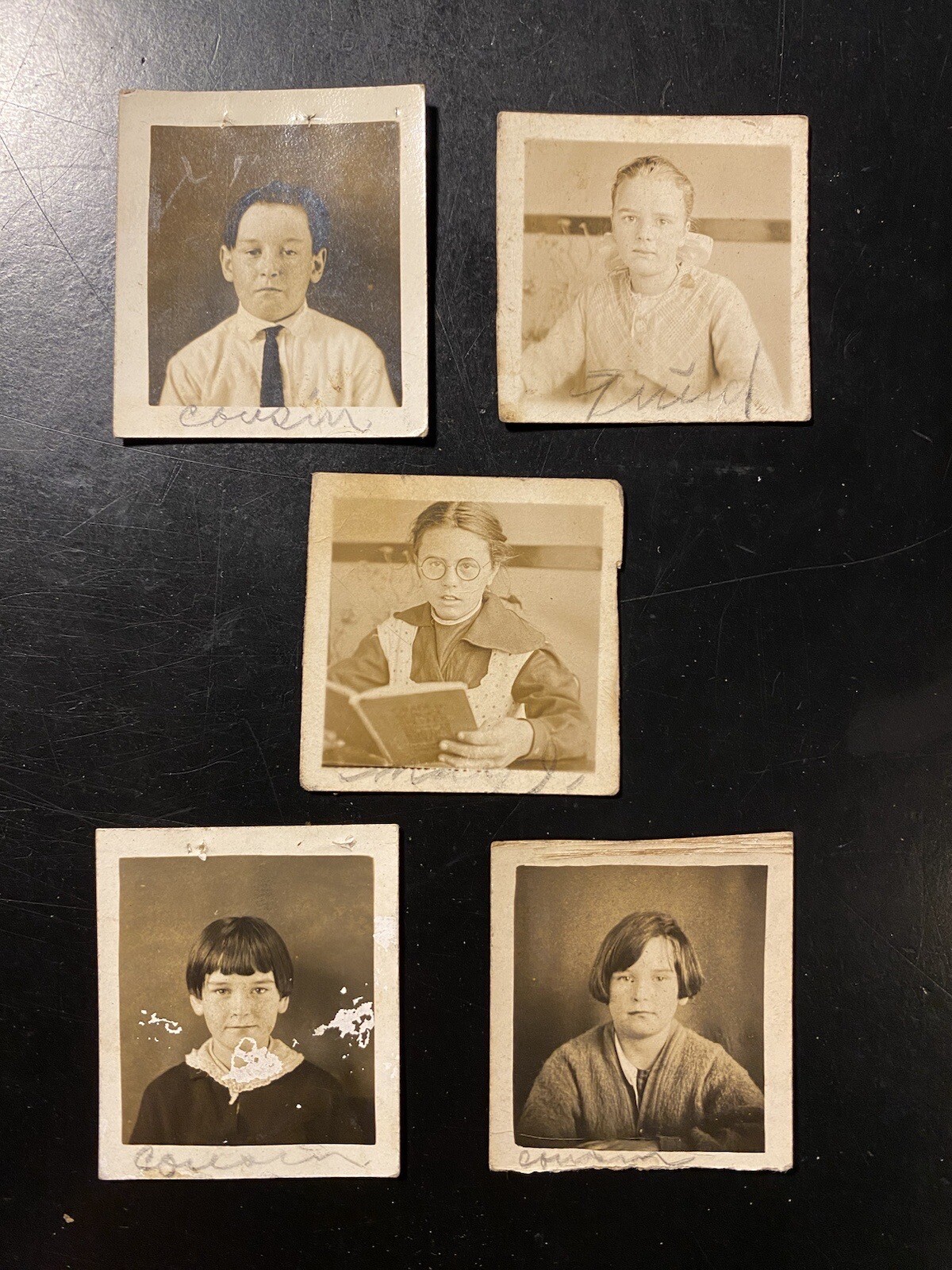 Vintage Photo ~1927 School Children Snapshots 1.5" Kids Girl Boy ...