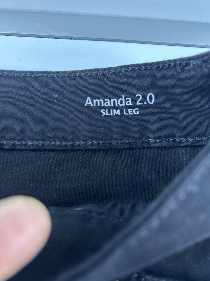 Gloria Vanderbilt Amanda 2.0 Comfort Flex Stretch Slim Leg Mid Rise 14 ...