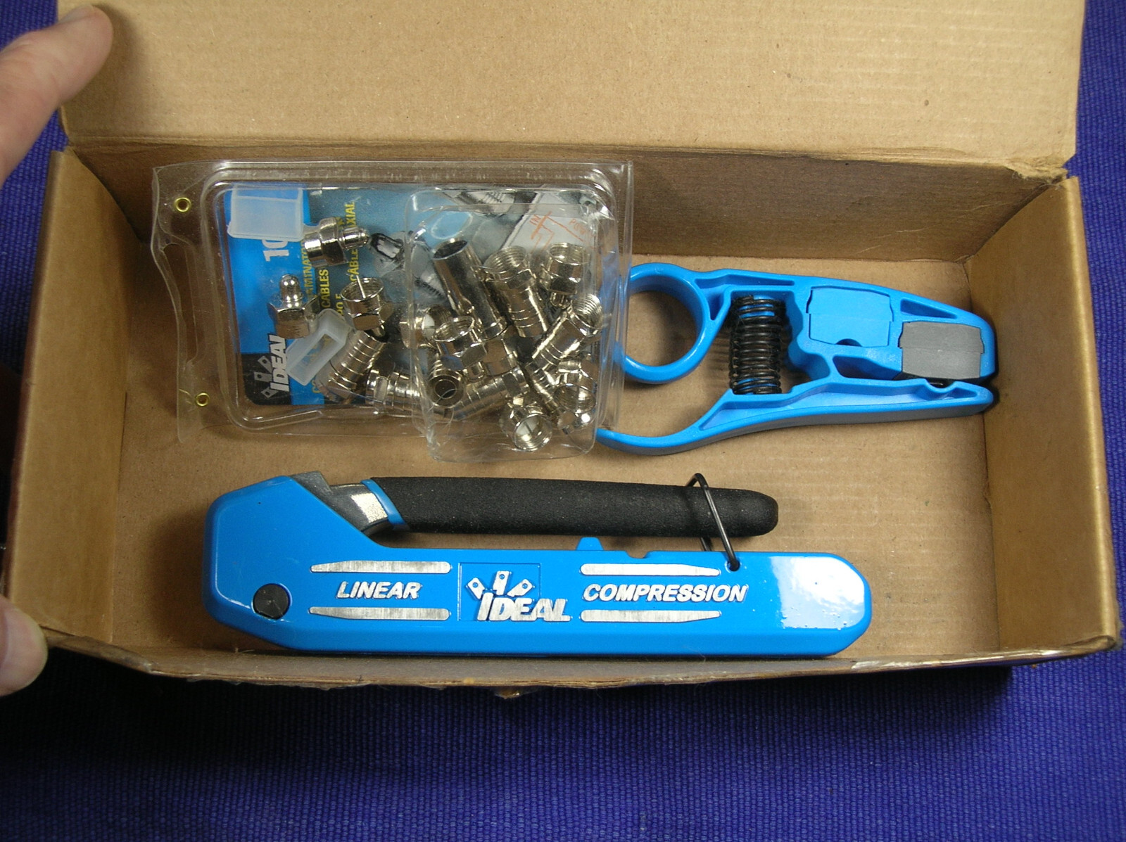 IDEAL 33-632 LINEAR COMPRESSION TOOL ADJUSTABLE F/BNC/RCA | eBay