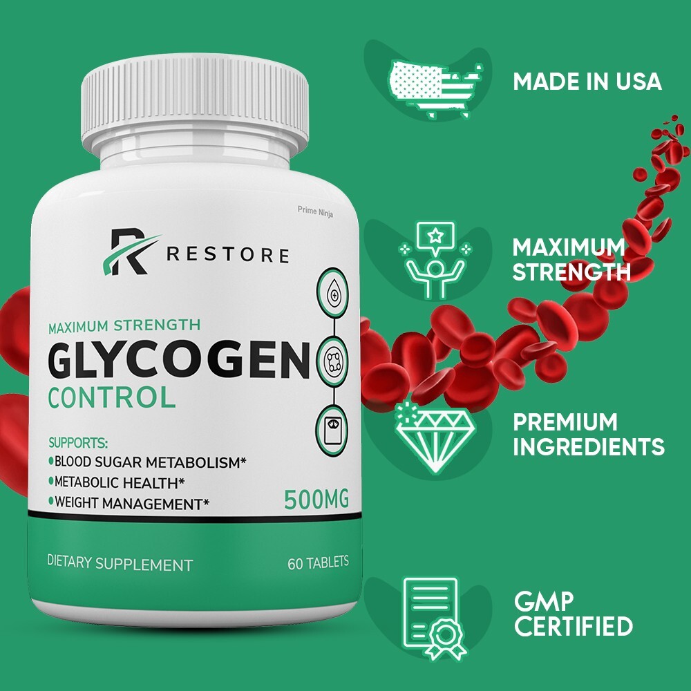 Restore Glycogen Control Blood Capsules, Blood Sugar Control Pills (5 ...