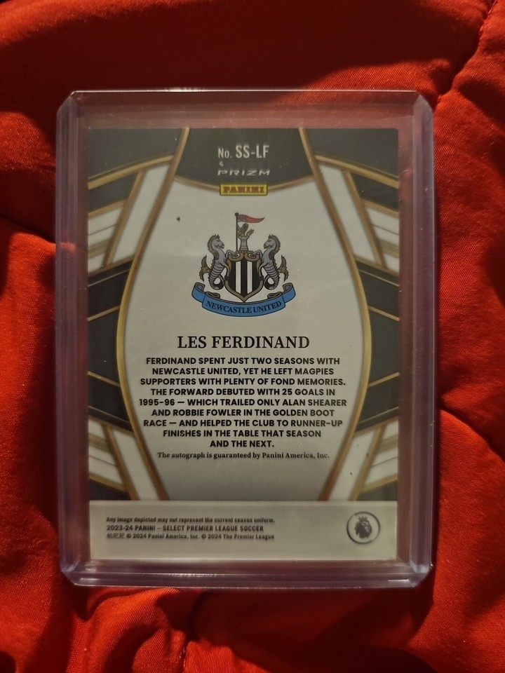 Les Ferdinand 2023-24 Panini Select EPL Select Signatures Auto ...