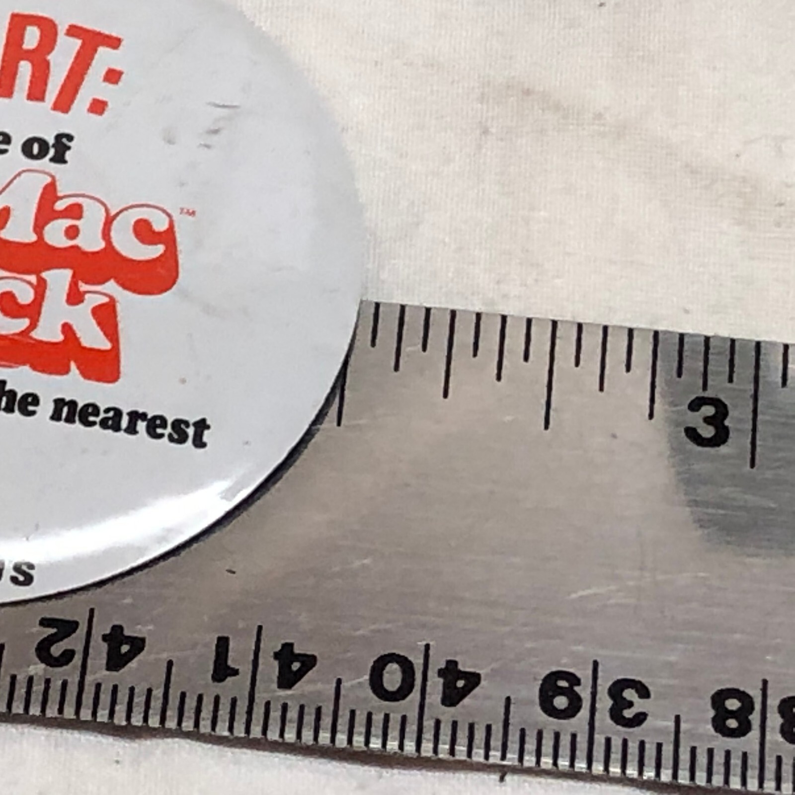 VINTAGE BIG MAC ATTACK McDonald's METAL BUTTON | eBay