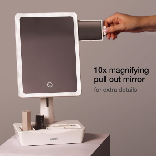 Fancii LED Lighted Large Vanity Makeup Mirror with 10X Magnifying ...