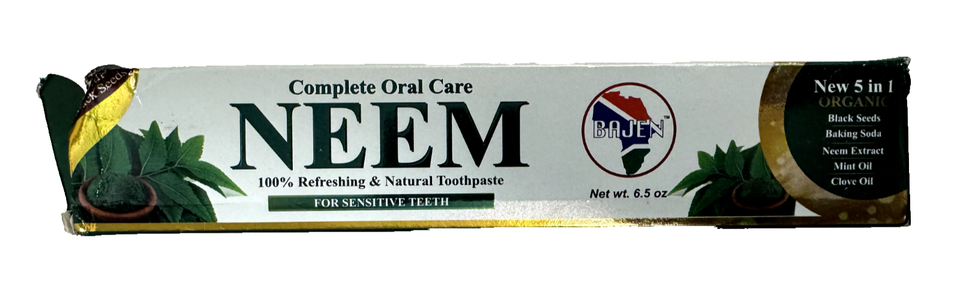 (3 Pack) NEEM Toothpaste Fluoride Free Organic ingredients & Vegetable ...