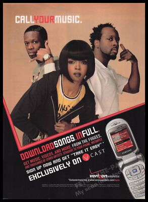 Verizon Wireless The Fugees 2000s Print Advertisement Ad 2006 Music | eBay