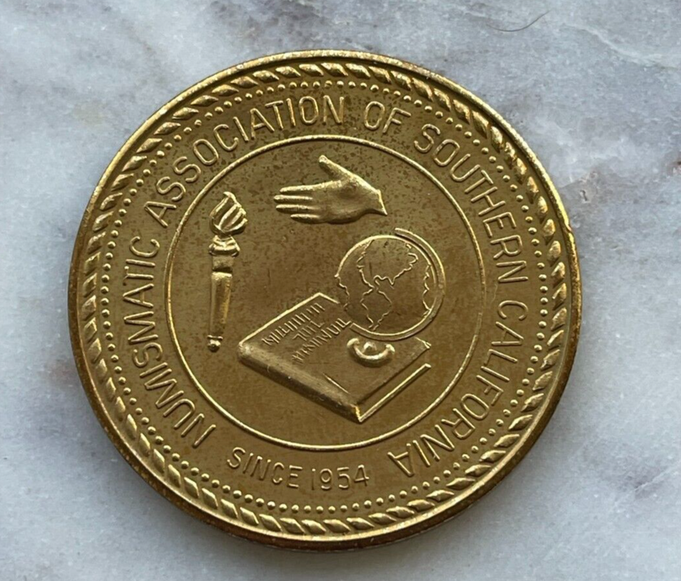 1987 Numismatic Association of Southern California Brass Token Women in ...