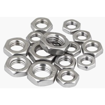 1PCS M24 304 Stainless Steel Hex Hexagon Jam Thin Nut | eBay