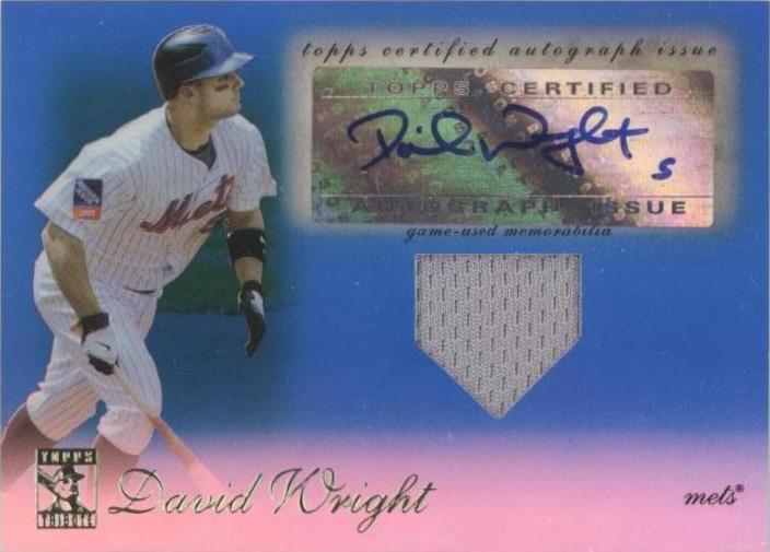 2009 Topps Tribute - Autographed Relics David Wright #TAR-DW4 Blue /75 ...