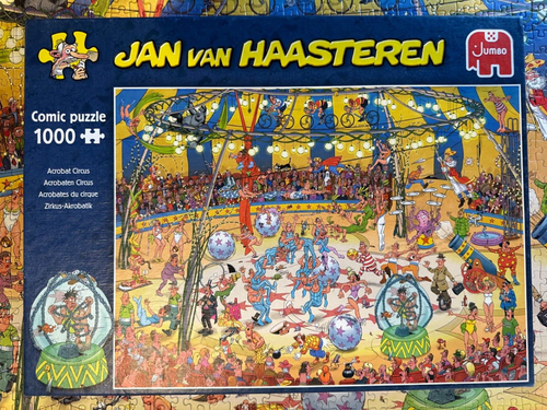 Jumbo Jan Van Haasteren Comic Puzzle ACROBAT CIRCUS 1000 pc - Complete ...