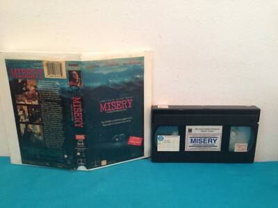 Misery VHS tape & case RENTAL FRENCH | eBay