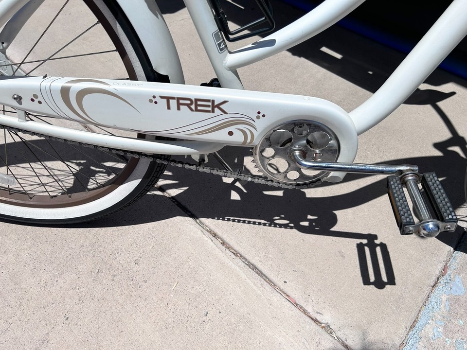 Vintage Classic TREK Cruiser Beach Bike Original Leather Seat 17" 43cm ...