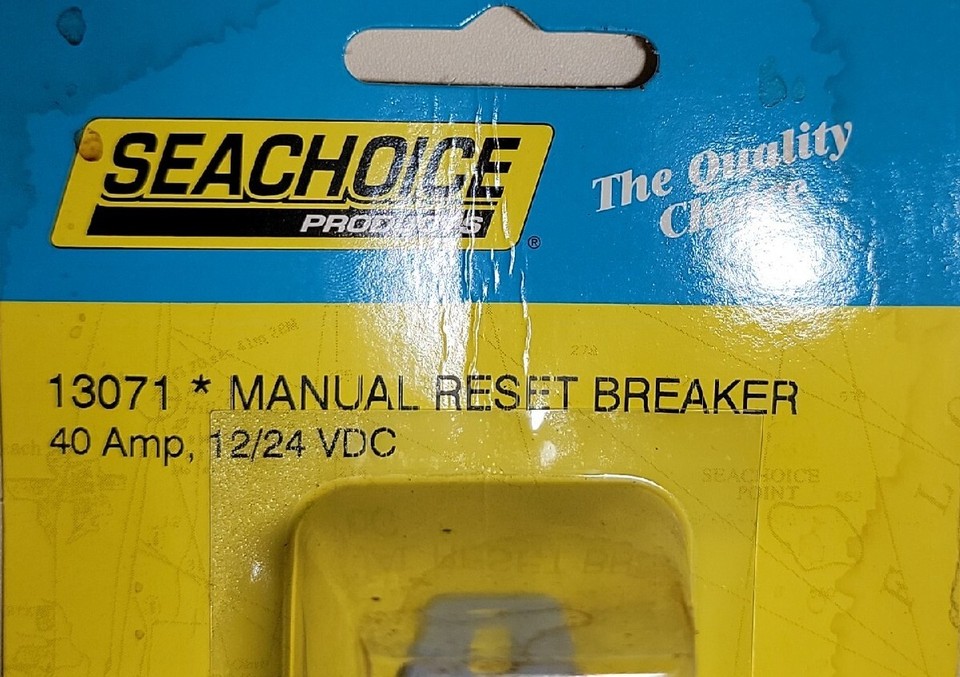 12 or 24 Volt 40 Amp Manual Reset Circuit Breaker for Boats and ...