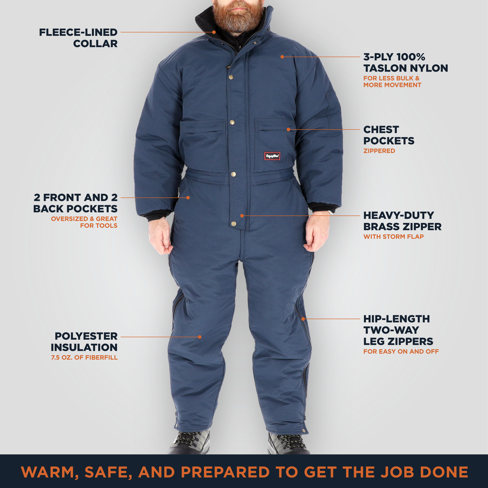 RefrigiWear Chillbreaker Insulated Overalls - Cold Weather Protection ...