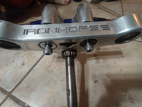 American Ironhorse Triple Tree Set, True Stem, and Pullback Risers | eBay