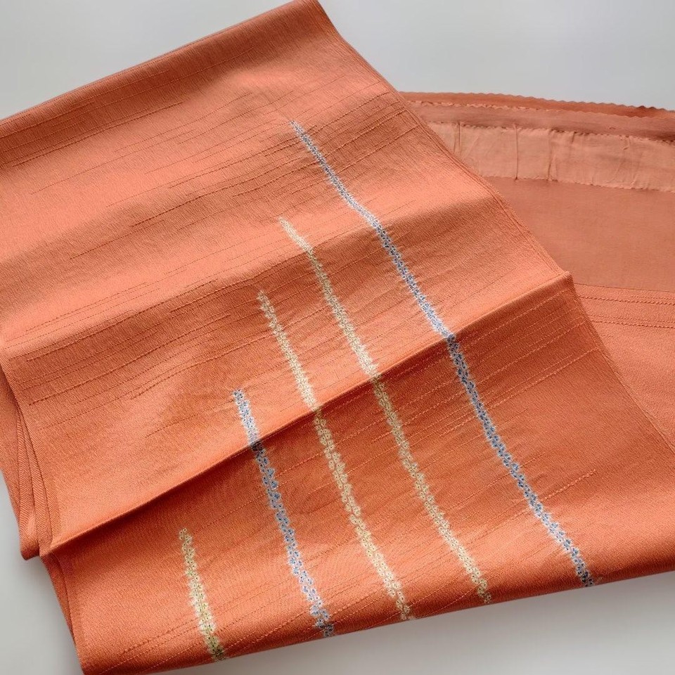 high-grade pure silk hand-knitted obijime and pure silk tie-dyed obiage ...