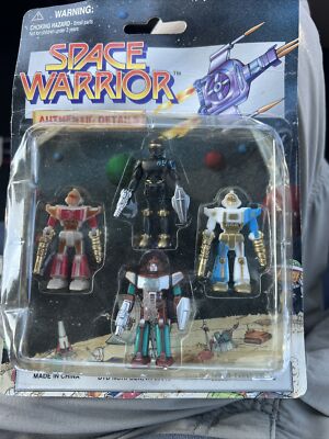 4 Space Warrior Robots Figures RARE | eBay