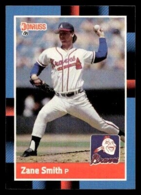 1988 Donruss #167 Zane Smith Pitcher Atlanta Braves FREE shipping | eBay