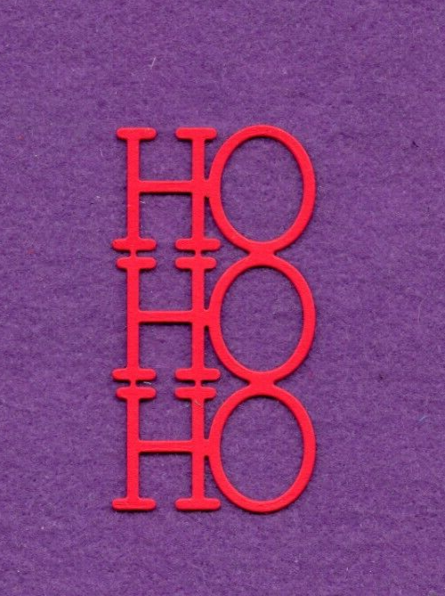 HO HO HO # 5 Christmas die cuts scrapbook cards | eBay
