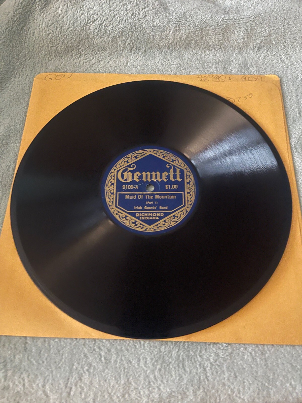 GENNETT Record 78 rpm 9109 MAID OF THE MOUNTAIN Part 1 & 2 | eBay