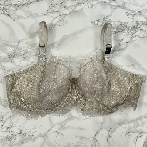 Victoria’s Secret Champagne Shimmer Unlined Balconette Bra 36DD NWT | eBay