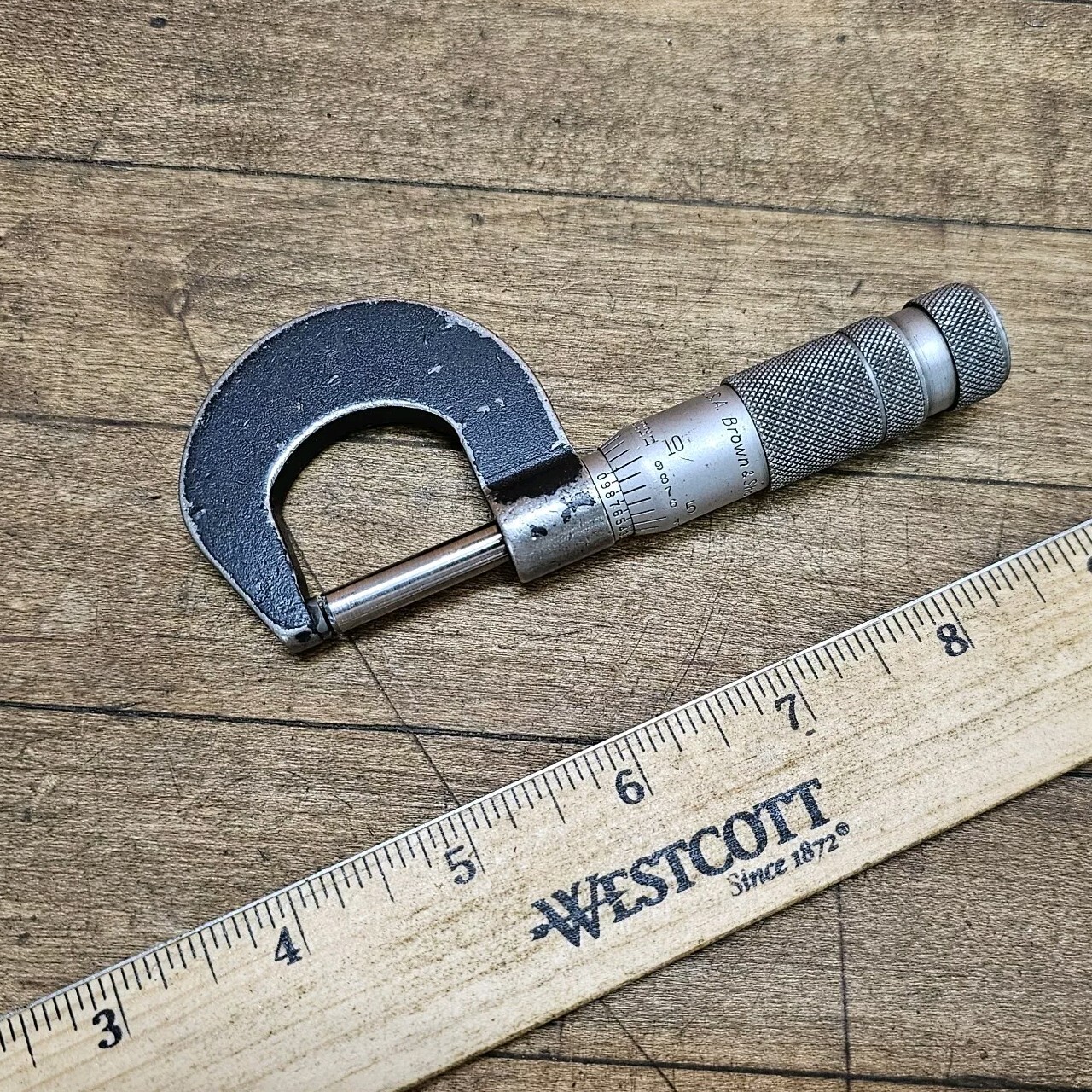 Brown & Sharpe Micrometer 0-1" • Machinist Toolmaker Inspection Tools ...