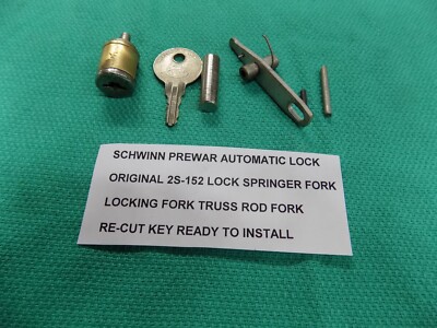 SCHWINN ORIGINAL PREWAR SPRINGER FORK AUTOMATIC LOCK 2S-152 DOUBLE ...