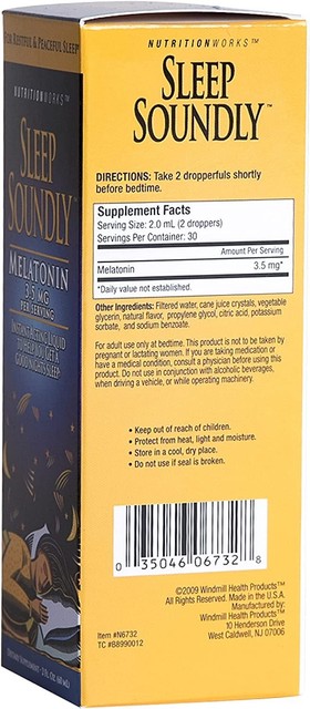 Sleep Soundly Melatonin 3.5 MG Liquid 2 ONZ for sale online | eBay