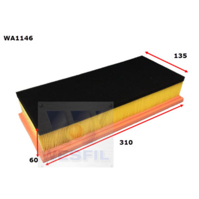 WA1146 - WESFIL AIR FILTER A1643 ALFA ALFA | eBay