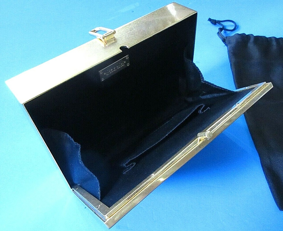 Alice + Olivia Clutch Bag Hardcase with Floral Velvet Roses Alice + Olivia Clutch Bag Hardcase with Floral Velvet Roses