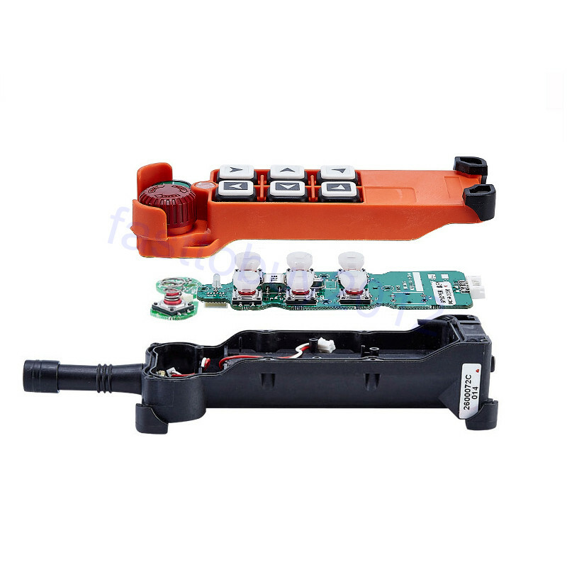 6 Button Industrial Wireless Remote Control Pushbutton Transmitter F21 ...