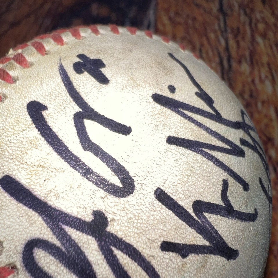 MLB Signed Autographed Baseball Ball UNKNOWN PLAYER SIGNATURES ...