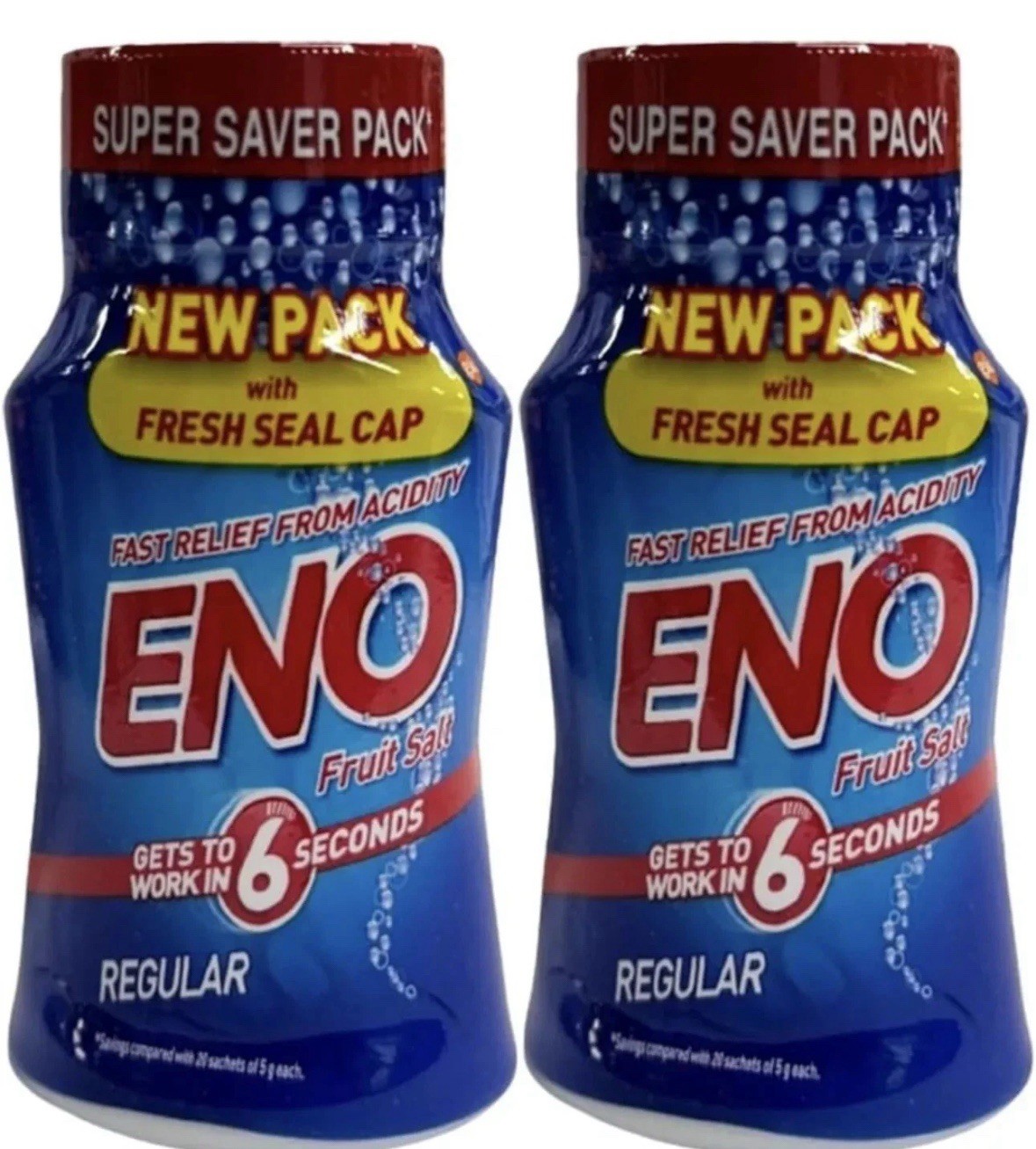 2 Pack x 100g ENO Regular Fruit Salt Bottle Acidity Relief Exp. 6/2026 ...
