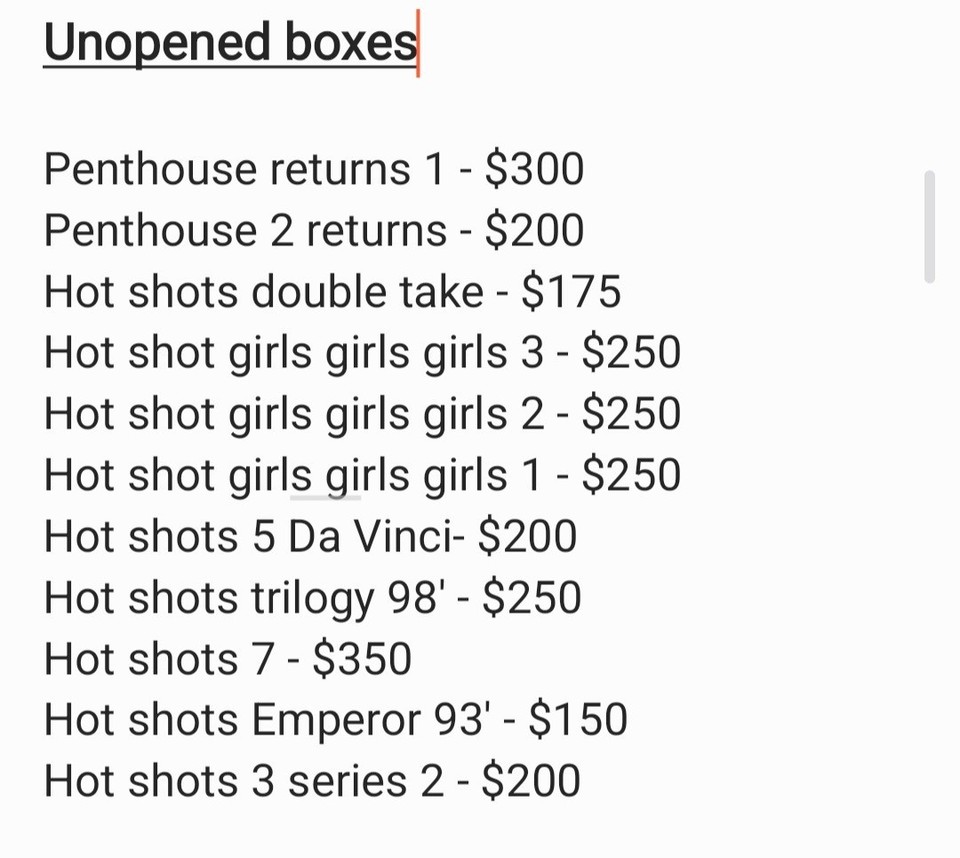 READ DESCRIPTION- Hot shots trading cards Singles Sets PIN UP Photo ...