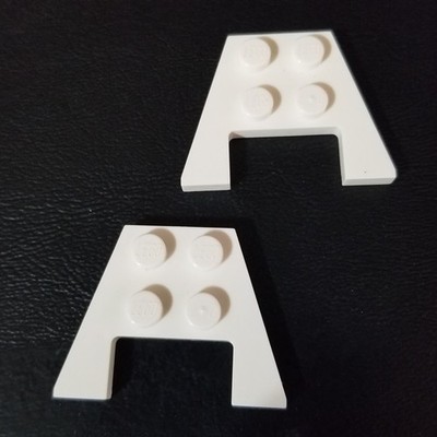 2X LEGO 90194 White 3x4 Wedge Plate with Stud Notches LOT OF 2 | eBay