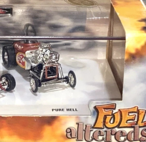 Hot Wheels-100% Fuel Altered Vintage Drag Set Car-Pure HELL-Ford ...