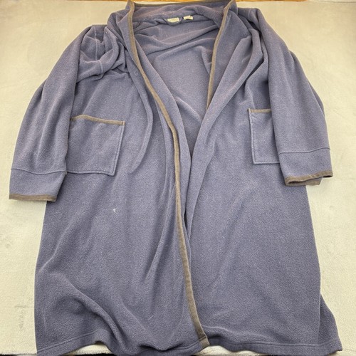 LL Bean Robe Mens XLT XL Tall Navy NO BELT Long Lounge Soft Sleep OWV40 ...