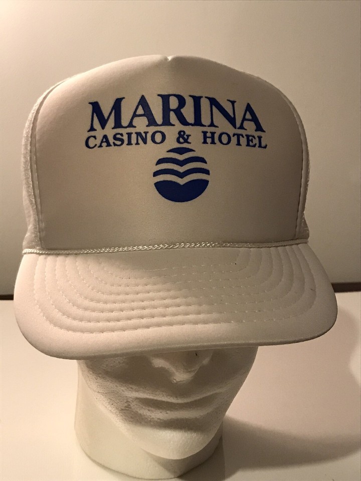 Two Marina Hotel & Casino Mesh Foam Trucker Snapback Hats Caps Nissin ...