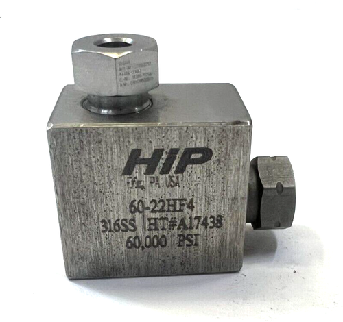 HIP HIGH PRESSURE ELBOW 60-22HF4 316 STAINLESS STEEL 60000 PSI for sale ...