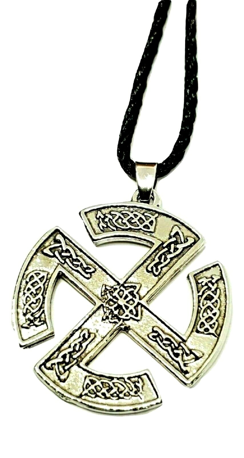 Slavic Sun Wheel Pendant Kolovrat Celtic Knot Viking Nordic Corded ...