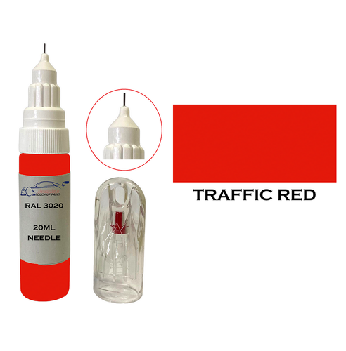RAL 3020 Traffic red GLOSS TOUCH UP PAINT BRUSH PEN WOOD SCRATCH UPVC ...