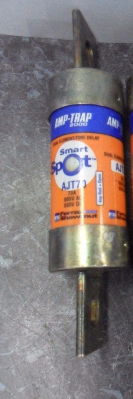 Nice Shawmut AJT70 Smart Spot 70 Amp Fuse LPJ 70SP Class J | eBay