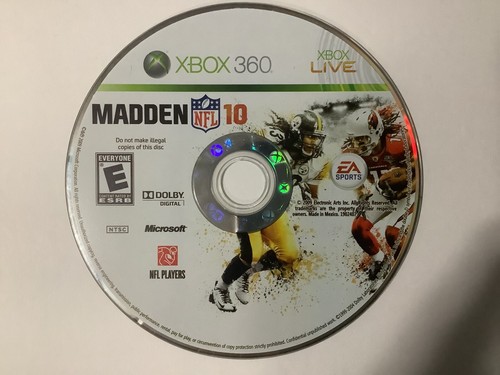 Madden NFL 10 Microsoft Xbox 360 Disc Only | eBay