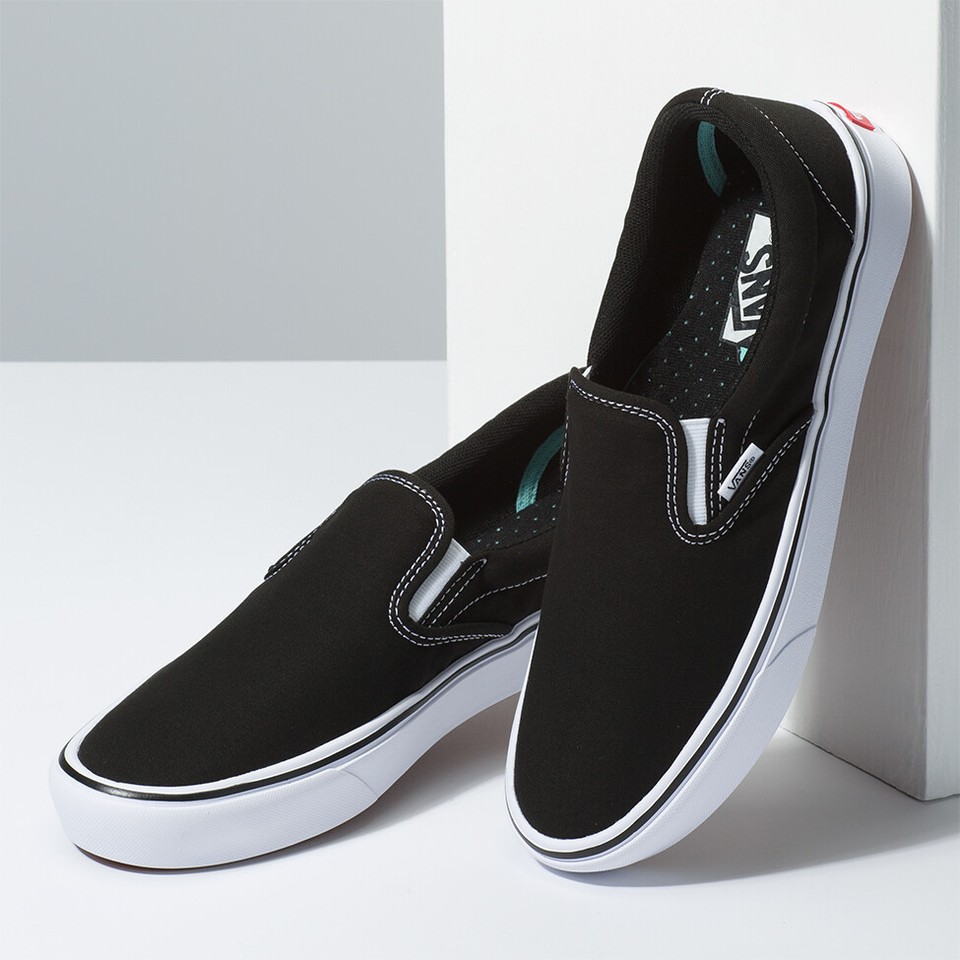 Vans ComfyCush Slip-On Skate Sneakers Original Shoes Black VN0A3WMDVNE ...