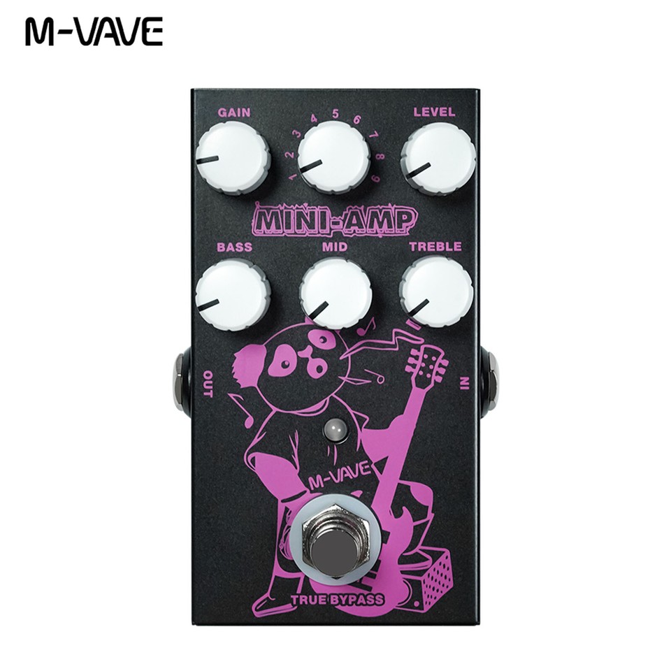 M-VAVE Electric Guitar Pedal 9 Reverb Amp Channel Switch Distortion ...