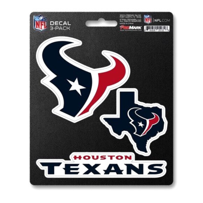 Houston Texans NFL Die-Cut Decal Stickers / 3 Pack *Free Shipping | eBay