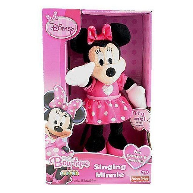 Disney Mickey Mouse Clubhouse Singing Minnie Plush Talking 2008 N0514 ...